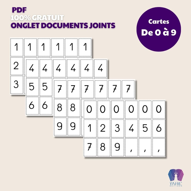 Tableau de numération avec partie décimale